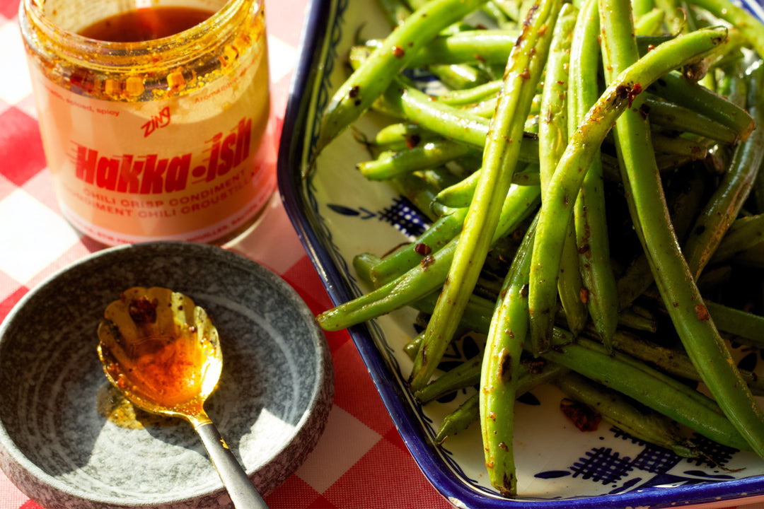 Chili Crisp Charred Green Beans – Zing Pantry Shortcuts